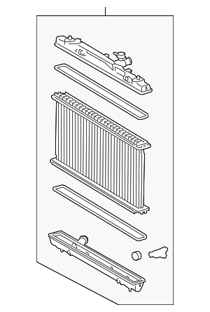2013-2018 Lexus ES350 Radiator Assembly 16400-31850 | OEM Parts Online