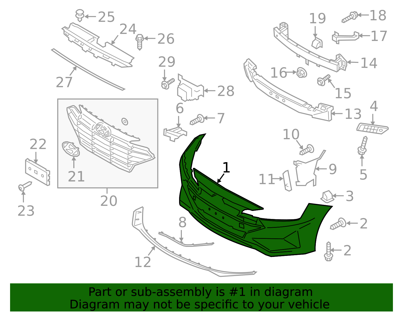 2019-2020 Hyundai Elantra Bumper Cover 86511-F3500 | World OEM Parts ...