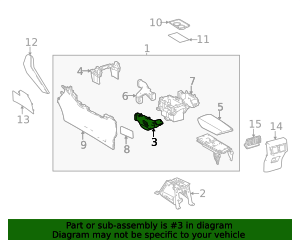 2021-2023 Toyota Venza Console Bracket 58864-48070 | OEM Parts Online