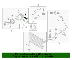 97674-3T100 - A/C Compressor Relief Valve 2016-2017 Hyundai ...