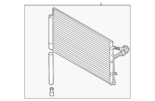 2013-2016 Hyundai Genesis Coupe Condenser 97606-2M601 | QuirkParts