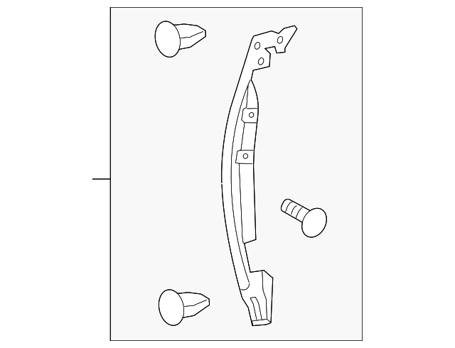 67865-50020 - Front Weather-Strip 2007-2017 Lexus | Lexus Parts Outlet