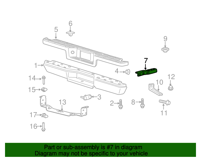 Genuine OEM Ford Part - Inner Bracket F37Z-17787-A | Genuine OEM Ford ...