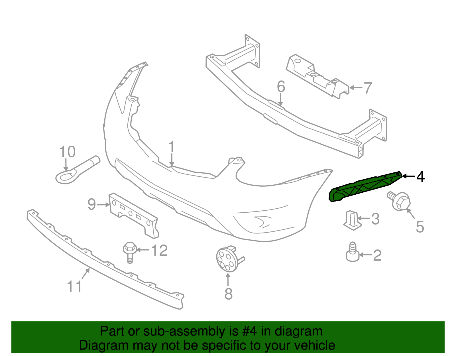 2008-2015 Nissan Passenger Right Side Front Bumper Bracket 62222-JM00A ...