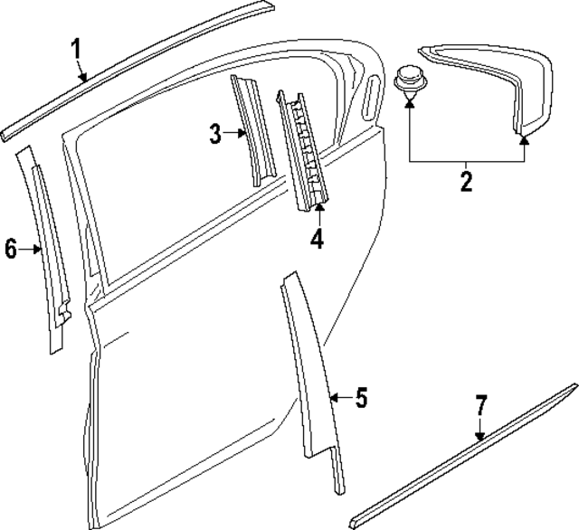Genuine BMW 51-35-9-883-222 | Finish Molding | FREE Shipping on Most ...