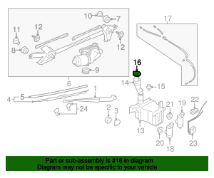 2006-2013 Subaru Forester 2006-2013 Subaru Forester Windshield Washer ...