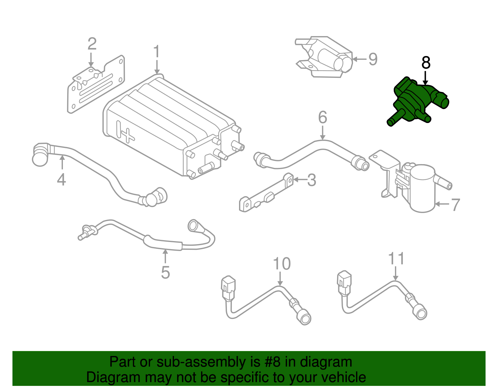 Hyundai - 28910-3C200 - Vapor Canister Purge Solenoid - 2010-2025 ...