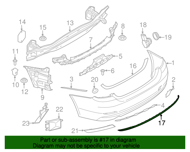 51127432640 - 2018-2020 BMW Molding Strip (51-12-7-432-640) | BMW of ...