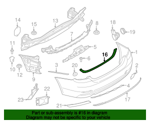 51-12-7-338-682 - Bumper Trim 2015-2020 BMW | AutoNationParts.com