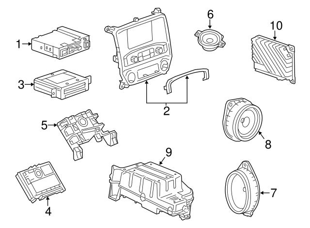 84832893 - Radio Speaker Amplifier 2014-2020 GM | AutoNation Parts
