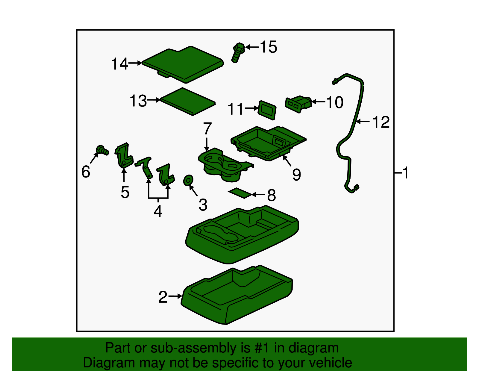 TK81-88-3B0-15 - Armrest Assembly 2016-2017 Mazda CX-9 | AutoNation Parts