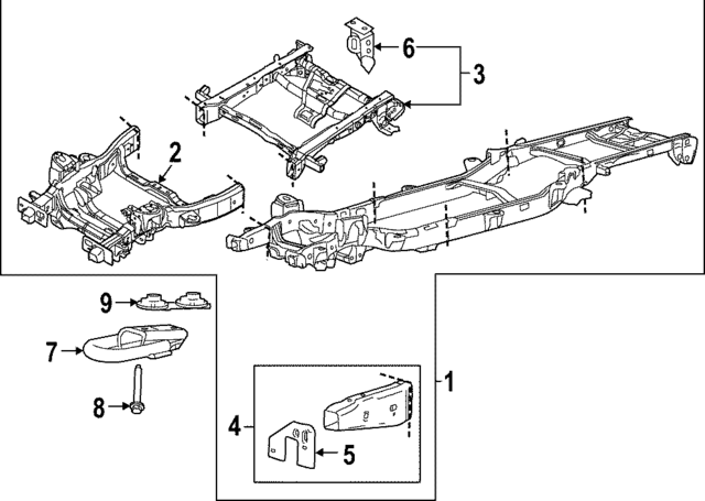 Genuine OEM Ford Part - Frame Assembly NL3Z-5005-A | Genuine OEM Ford ...