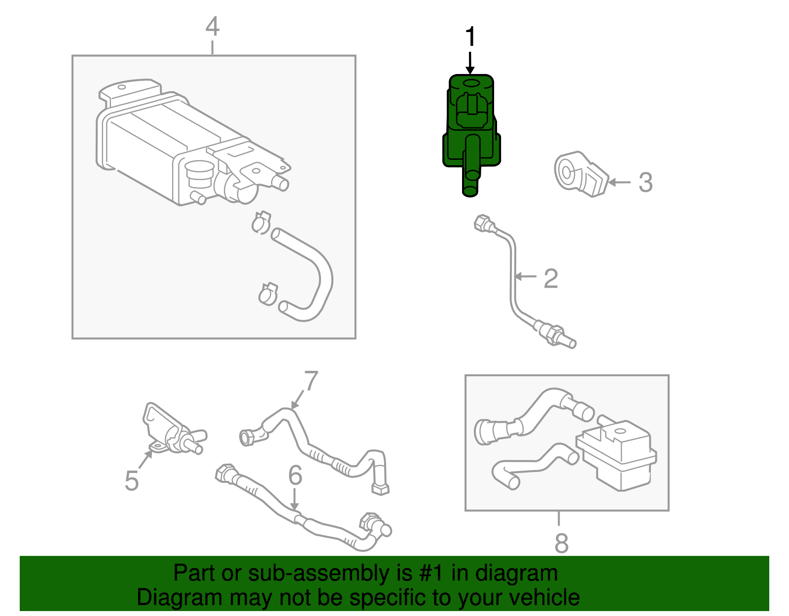 2007-2011 Toyota Camry Exhaust Gas Re-Circulation (Egr) Vacuum Delay ...