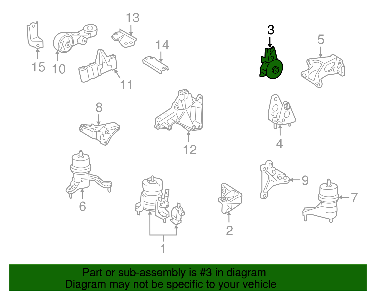 2011-2020 Toyota Sienna Rear Mount 12380-0P130 | Toyota Parts Center