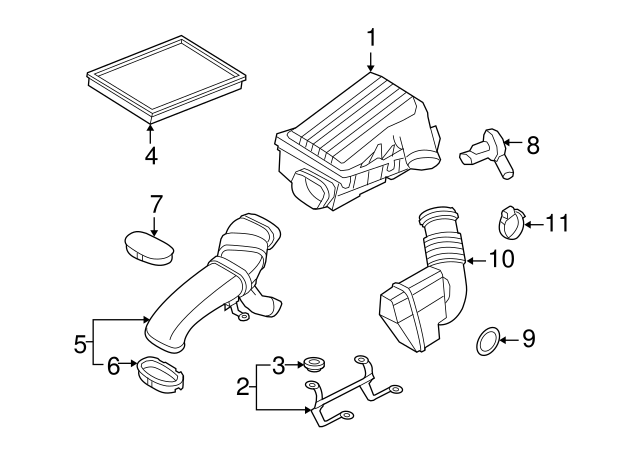 Genuine BMW 13-71-7-548-890 | Intake Duct | FREE Shipping on Most ...