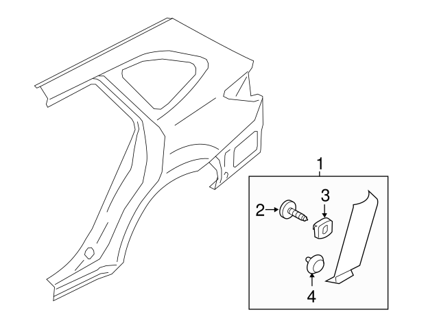 2015-2019 Subaru Outback Side Molding 91112AL58A | Subaru Parts Store