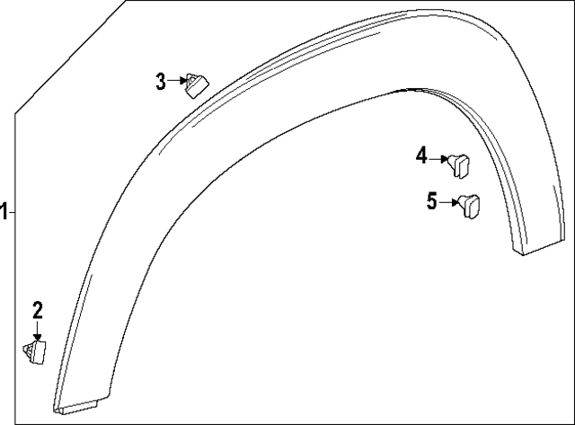 Wheel Opening Molding 42769075 | GMPartsDirect.com