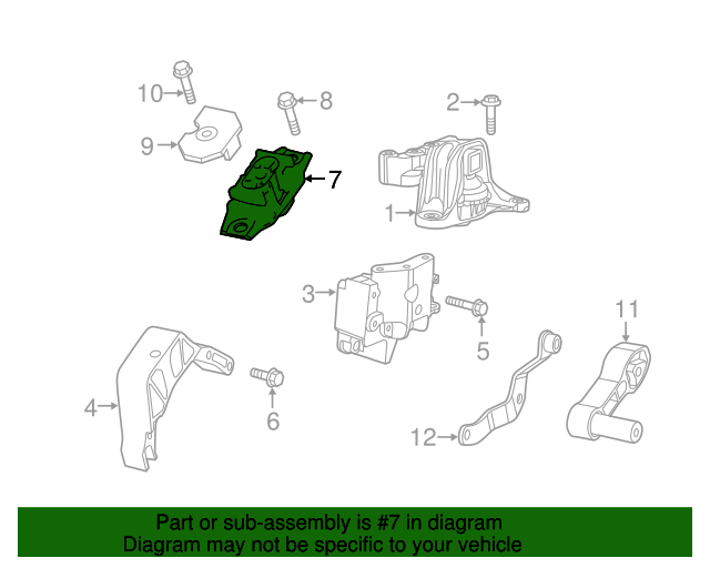 2015-2019 Fiat 500 Side Mount - Driver's Side (LH) 68240663AB ...