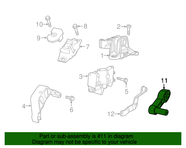2012-2019 Fiat 500 Rear Mount 68105215AB | TascaParts.com