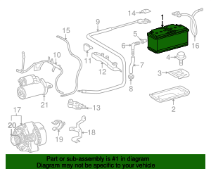 000-982-33-08 - Vehicle Battery 1995-2017 Mercedes-Benz | Mercedes-Benz ...