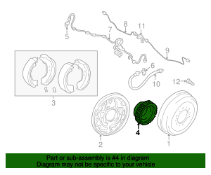 Genuine Toyota ABS Wheel Speed Sensor Tone Ring (Rear) part# 43517 ...