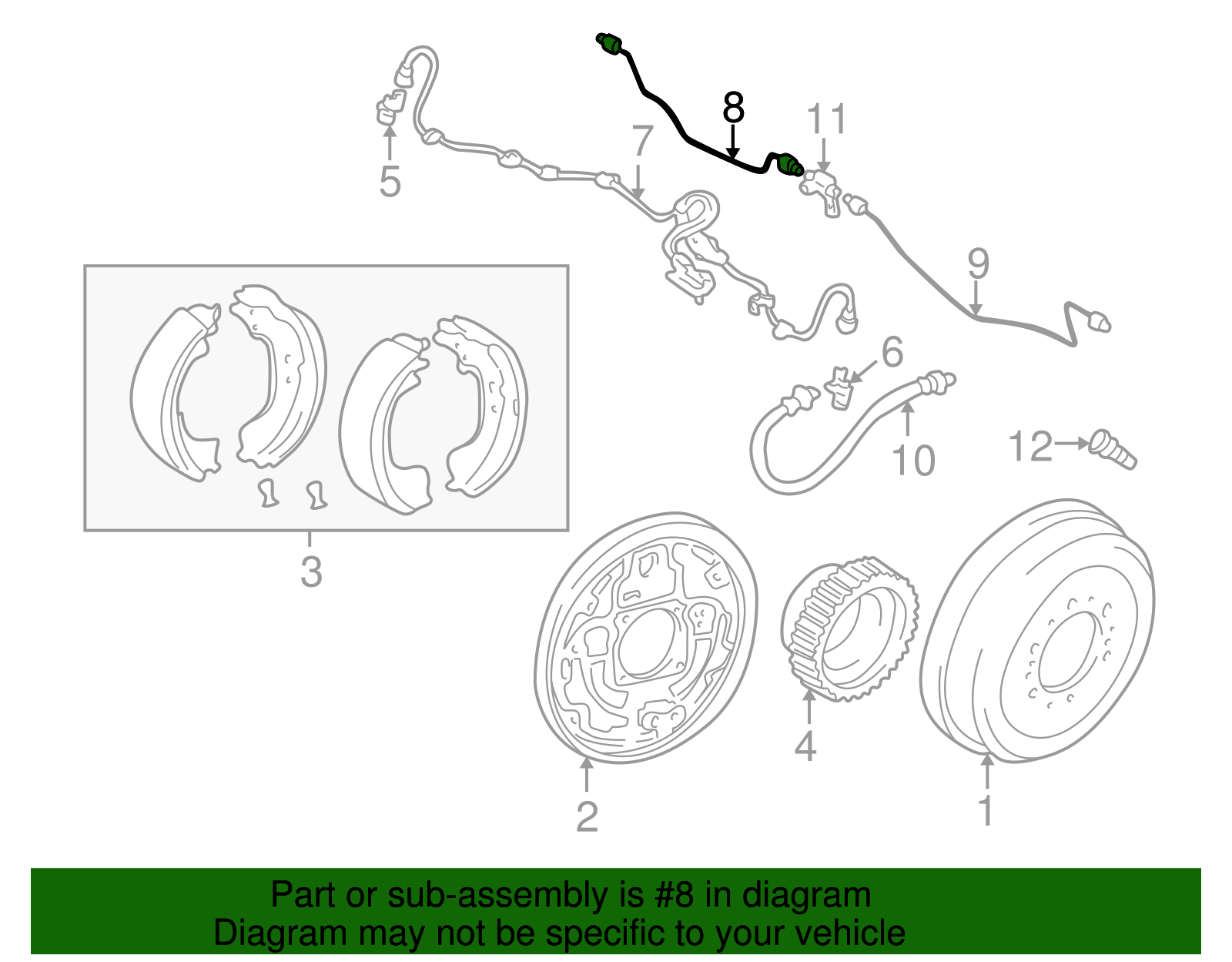 2003 Toyota Tundra Brake Tube 47325-0C050 | OEM Parts Online