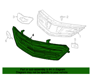 84036280 - Front Lower Grille 2016-2019 Chevrolet Volt ...
