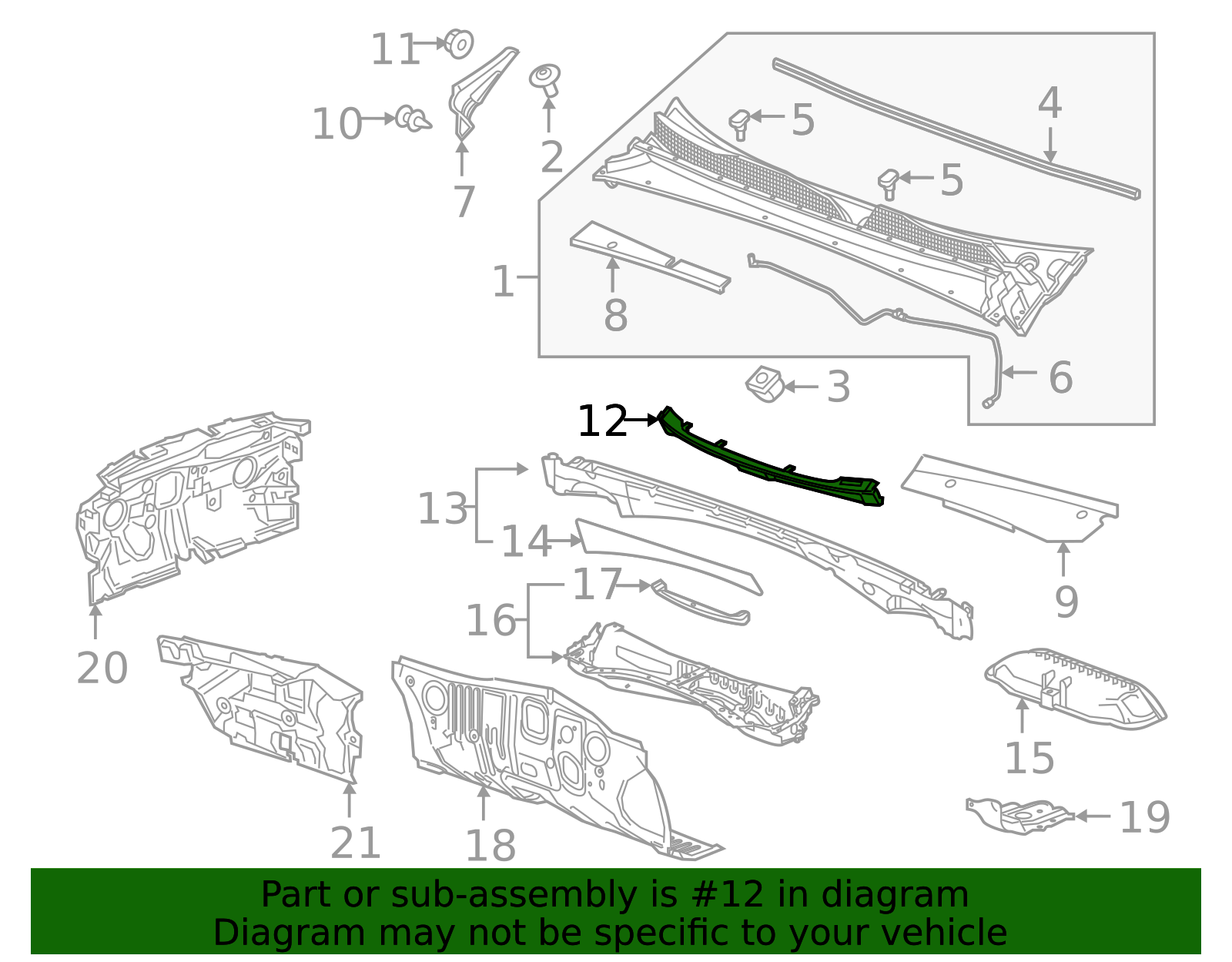 84776637 - Plenum Upper Panel 2021-2025 Buick Envision | Gateway Buick ...
