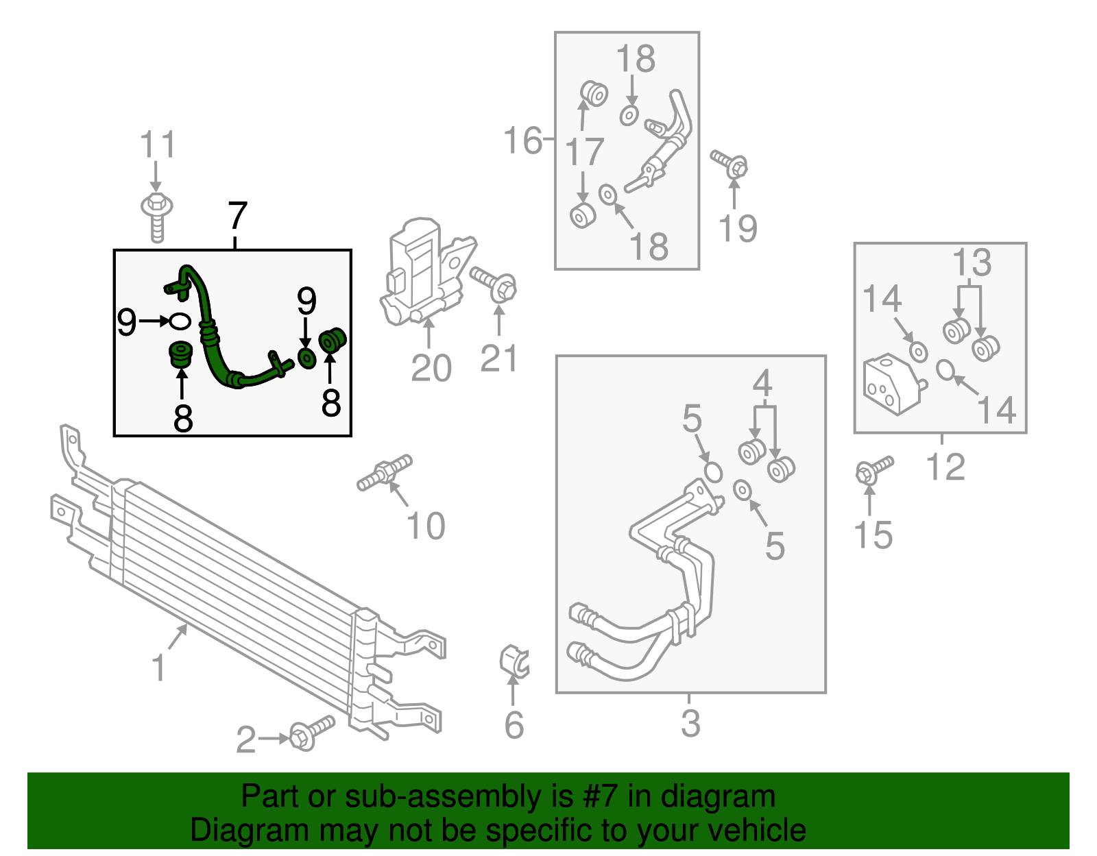 DM5Z-7A030-A - Cooler Line 2013-2020 Ford | Ford Parts Direct