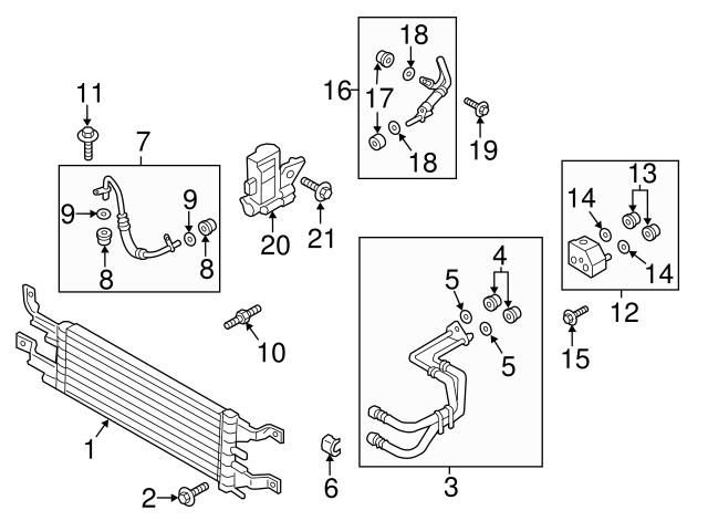 2013-2020 Ford Automatic Transmission Oil Cooler Control Valve DM5Z ...