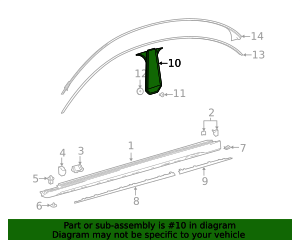 118-690-64-00 - Pillar Molding 2020-2021 Mercedes-Benz | Mercedes-Benz ...