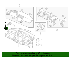 77610-SZT-G02ZA - Air Vent Grille 2011-2016 Honda CR-Z | Honda Parts Online