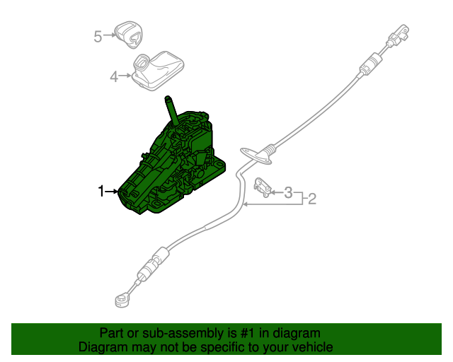 32240616 - Gear Shift Assembly - 2017-2020 Volvo | Volvo OEM Parts Direct