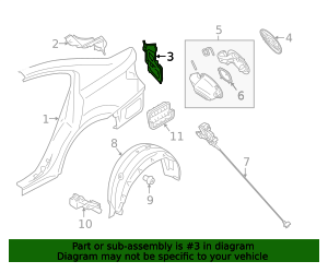 2020-2022 Subaru Legacy Tail Lamp Pocket 51445AN00A9P | Subaru Parts Store