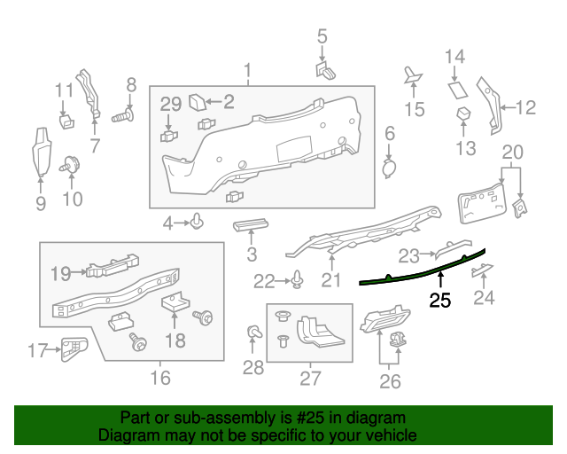2018-2023 Lexus Bumper Trim 52151-11040 | AutoNationParts.com