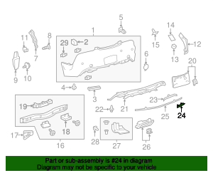 2018-2023 Lexus Reflector Panel 81920-11010 | OEM Parts Online
