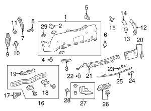 52187-11010 - Bumper Cover Reinforcement 2018-2023 Lexus ...
