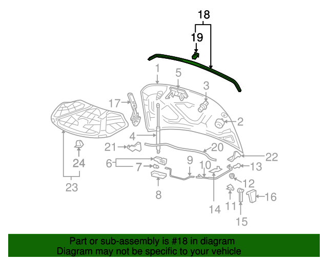 2009-2012 Volkswagen CC Front Seal 3C8-823-707-A-9B9 | OEM Parts Online
