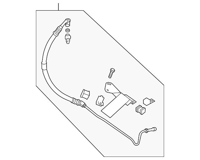 2020-2022 Nissan Frontier Power Steering Pressure Hose 49720-9BT2A ...