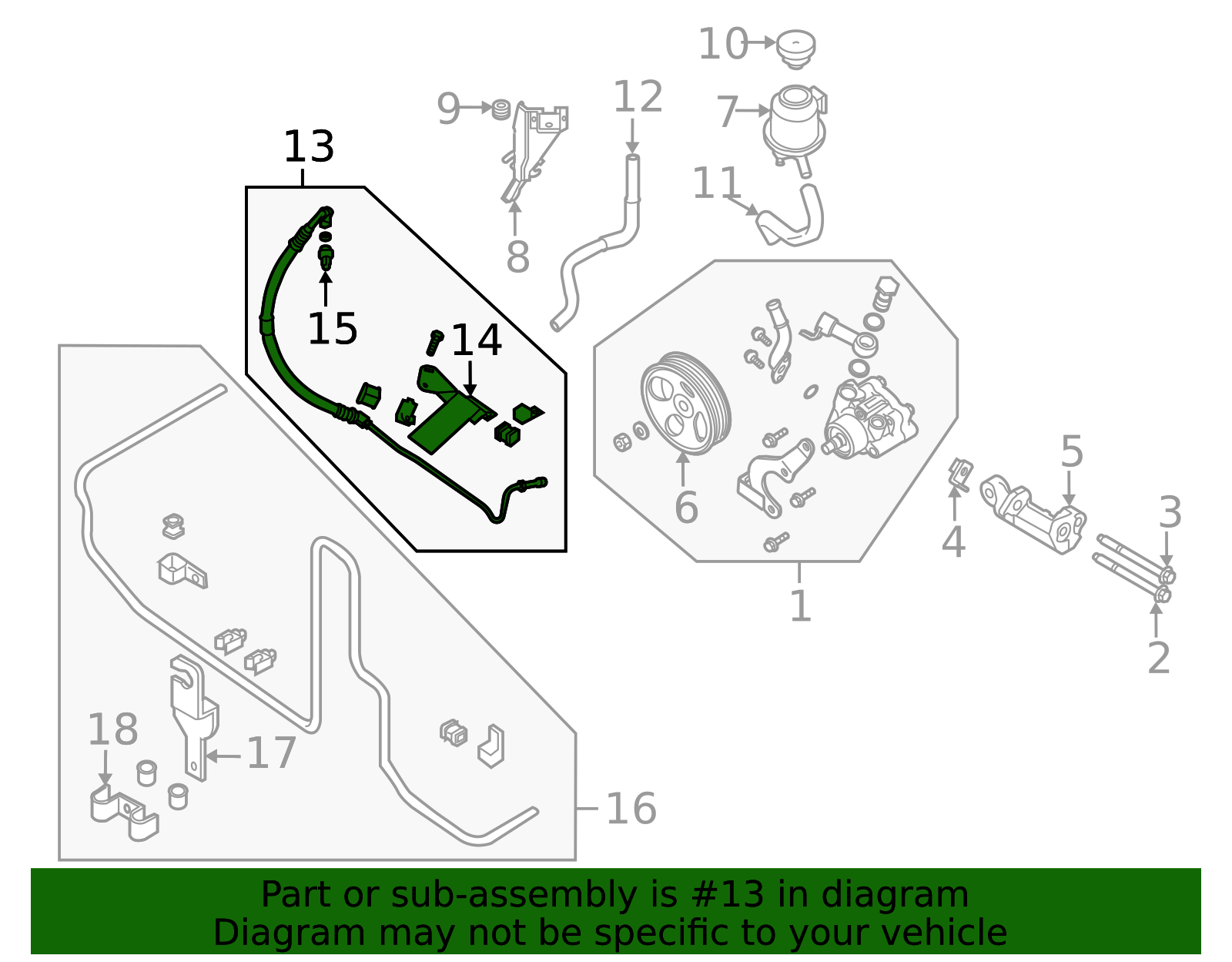 2020-2023 Nissan Frontier Power Steering Pressure Hose 49720-9BT2A | My ...