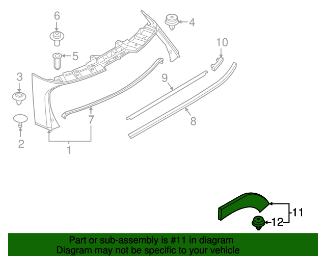 2016-2023 Mini Cooper Clubman Wheel Opening Molding 51-77-7-373-337 ...