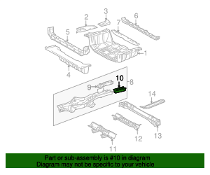 2006-2018 Toyota RAV4 Side Rail Extension 57604-0R010 | Toyota Parts Center