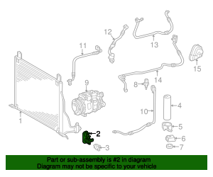 Mercedes-Benz OEM Condenser Assembly Bracket Part# 230-501-04-20 | OEM ...