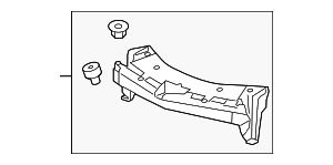 2010-2017 GM Front Bumper Fascia Center Support 23507949 GM ...