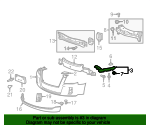 2010-2017 GMC Terrain Front Driver Side Bumper Fascia Side Bracket ...