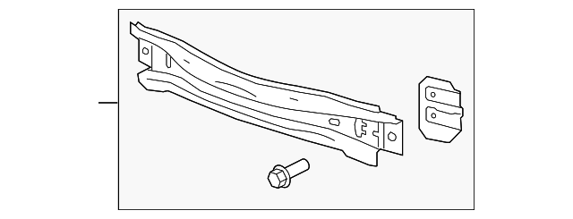 2014-2017 GM Front Bumper Impact Bar 22994939 GM | GMPartsDirect.com
