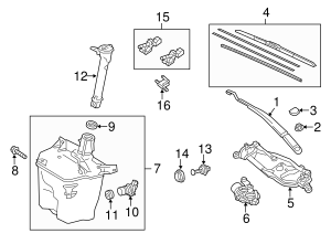 85315-02520 - Washer Reservoir - 2014-2019 Toyota Corolla | OEM Genuine ...