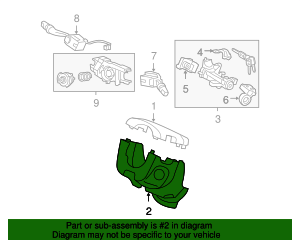 77360-SHJ-A03ZB - Cover Assembly Column (Lower) *NH597L* (Dark Atlas ...