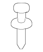 1997-2012 GM Fender Liner Retainer 11518017 GM | GMPartsDirect.com