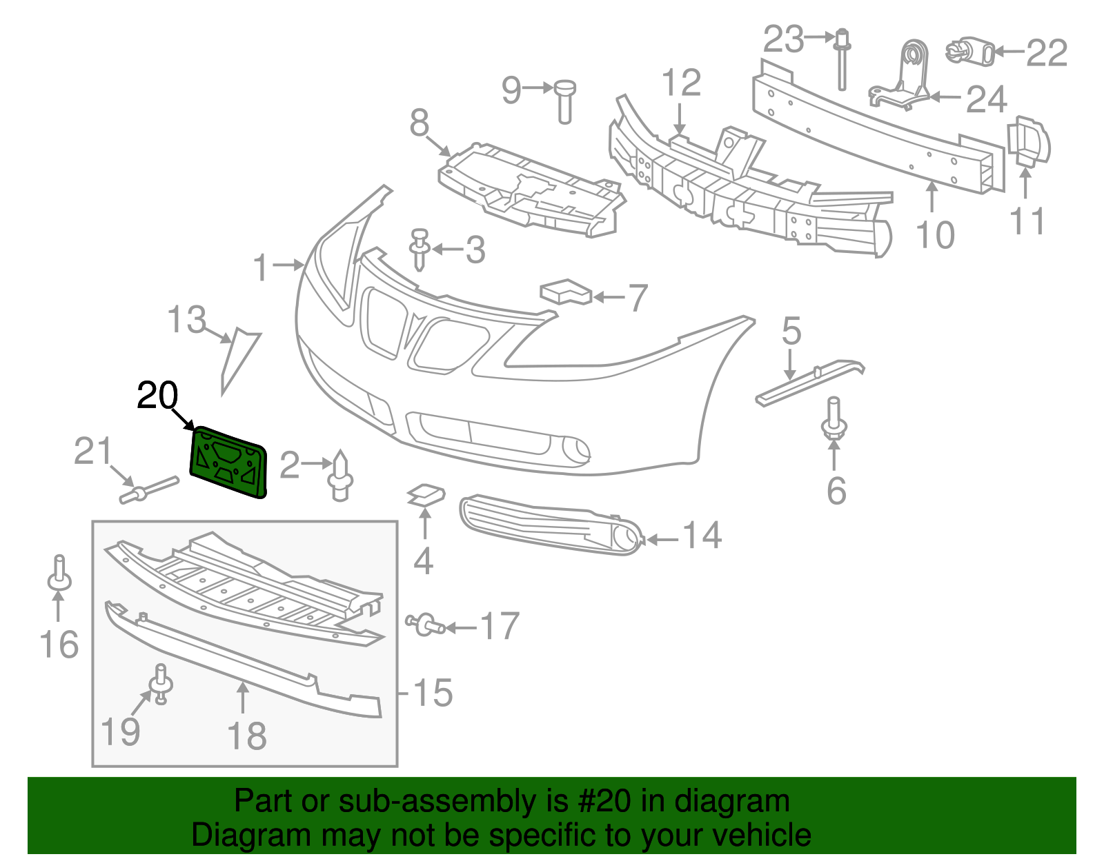2005-2009 Pontiac G6 OEM NEW 2005-2009 GM Pontiac G6 Coupe Front ...